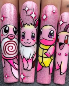 Love Pokémon Nails? Check Out These 29 Cute Pokemon Nail Art Designs!