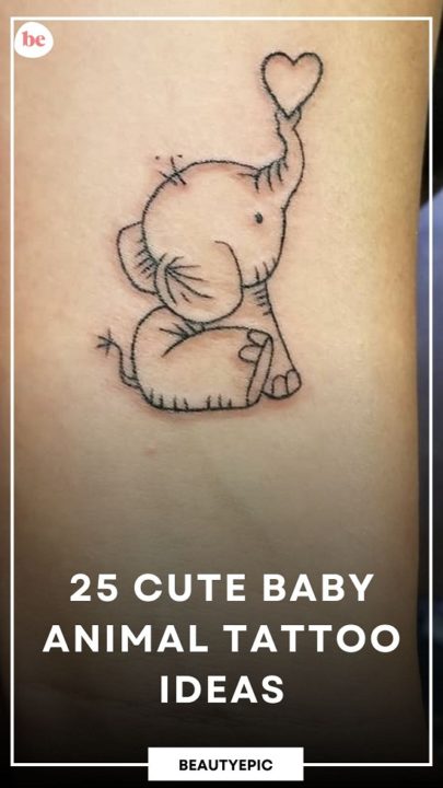 25 Baby Animal Tattoo Ideas You'll Want To Get Done Right Now