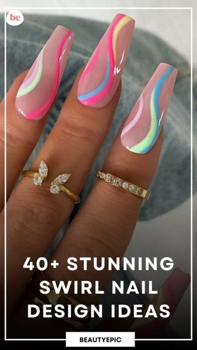 40+ Stunning Swirl Nail Design Ideas For A Next Level Mani