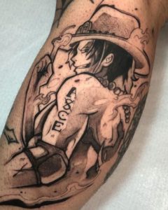 24 Best One Piece Ace Tattoo Ideas