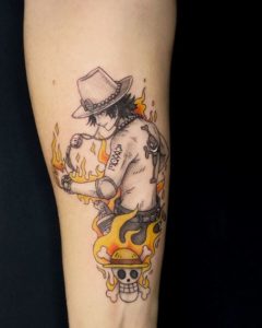 24 Best One Piece Ace Tattoo Ideas
