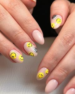35 Simple Smiley Face Nail Designs That'll Brighten Your Day!