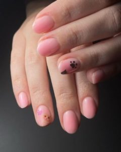 20 Cute Cat Paw Print Nail Art Ideas