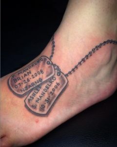 35 Best Dog Tag Tattoo Designs To Honor Your Heroes In 2025