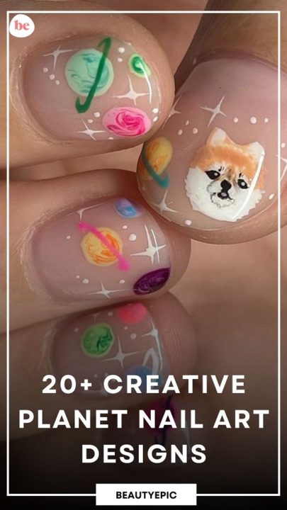 Brighten Your Days With These 20+ Planet Nails Art