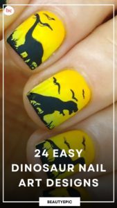 Show Your Prehistoric Love With 24 Dinosaur Nail Art Designs