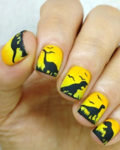 Show Your Prehistoric Love With 24 Dinosaur Nail Art Designs