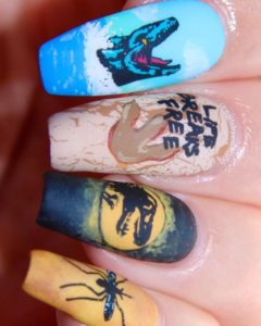 Show Your Prehistoric Love With 24 Dinosaur Nail Art Designs