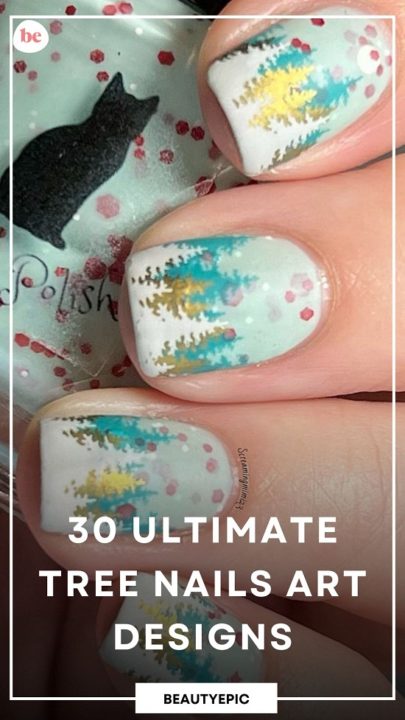 30 Nature-Inspired Tree Nail Art Designs In 2025