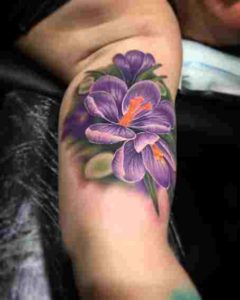 50 Awesome Crocus Flower Tattoo Ideas To Celebrate Spring In 2025
