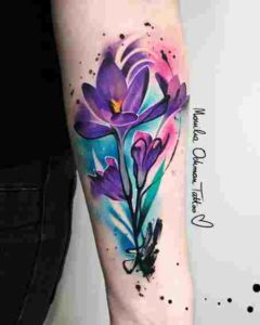 50 Awesome Crocus Flower Tattoo Ideas To Celebrate Spring In 2025