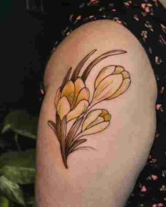 50 Awesome Crocus Flower Tattoo Ideas To Celebrate Spring In 2025