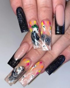 45 Easy Skeleton Nail Designs To Try This Halloween In 2025