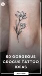 50 Awesome Crocus Flower Tattoo Ideas To Celebrate Spring In 2025