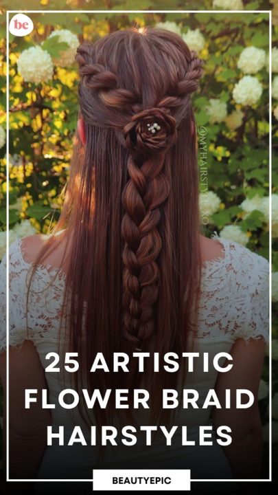 25 Elegant Flower Braid Hairstyles For Festivals And Weddings In 2026